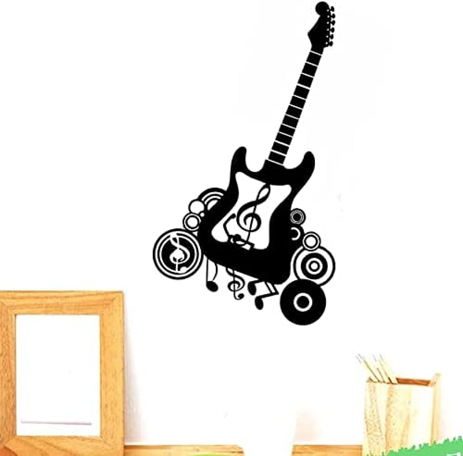 Music Staff Wall Decal Dancing Notes Wallpaper Vinyl Sticker For Living ...