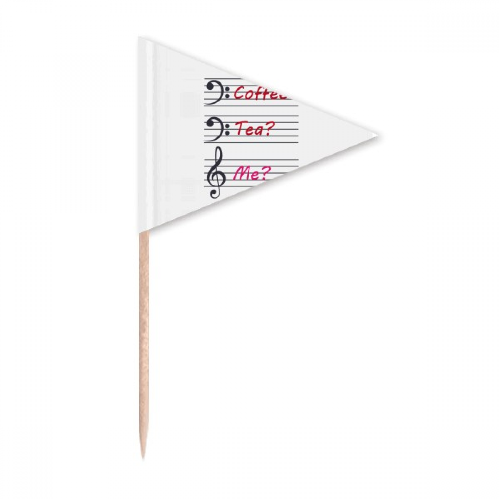 Music Symbol Coffee Tea Staff Spectrum Toothpick Triangle Cupcake ...