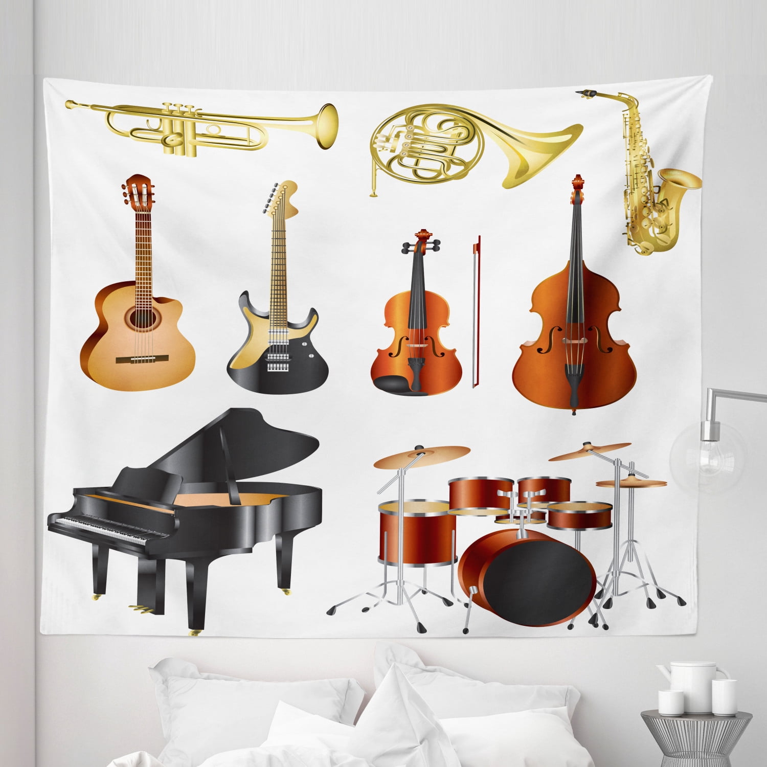 Music Tapestry, Musical Instruments Symphony Orchestra Concert ...