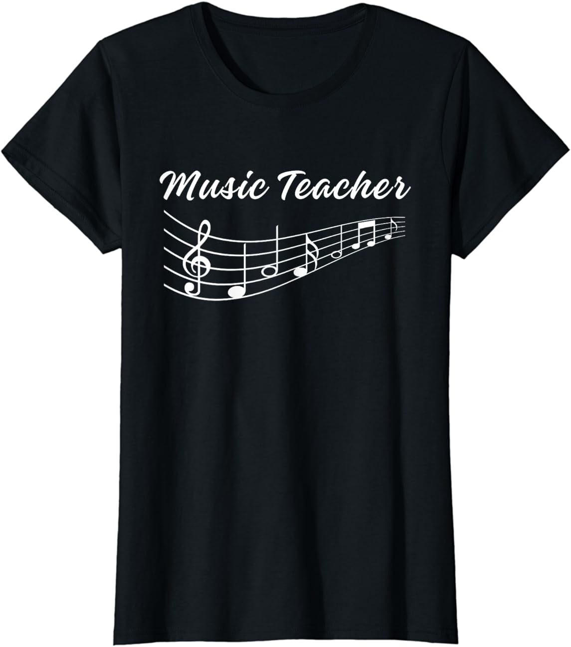 Music Teacher Cute Womens Music Notes T-Shirt - Walmart.com