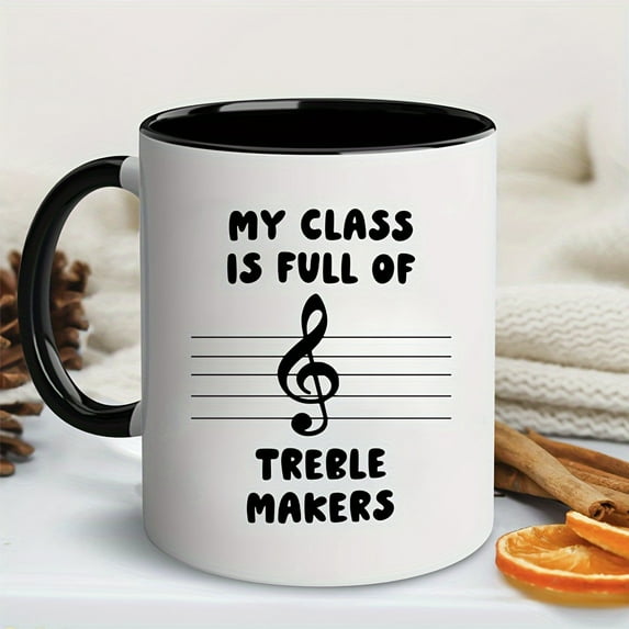 [Music Teacher Mug] 1pc White 11oz Coffee Mug - Funny Music Teacher ...