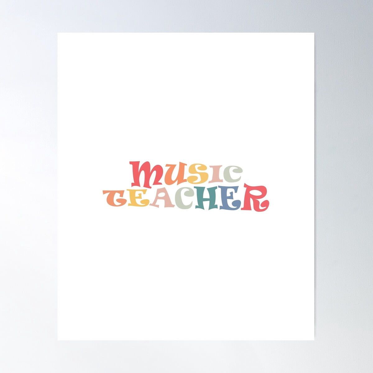 Music Teacher Poster Wall Art, Modern Wall Decor For Living Room ...
