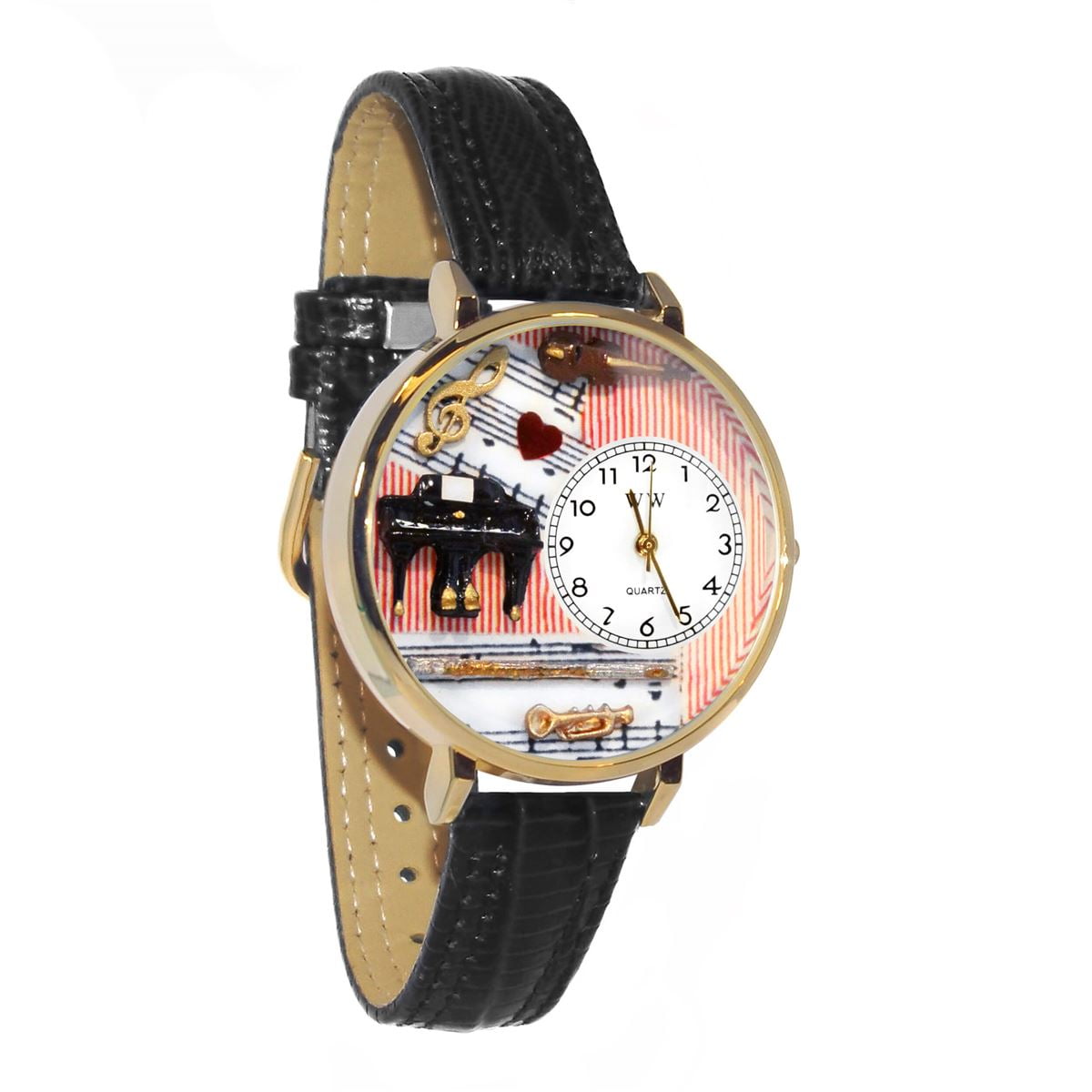 Music Teacher Watch in Gold (Large) - Walmart.com