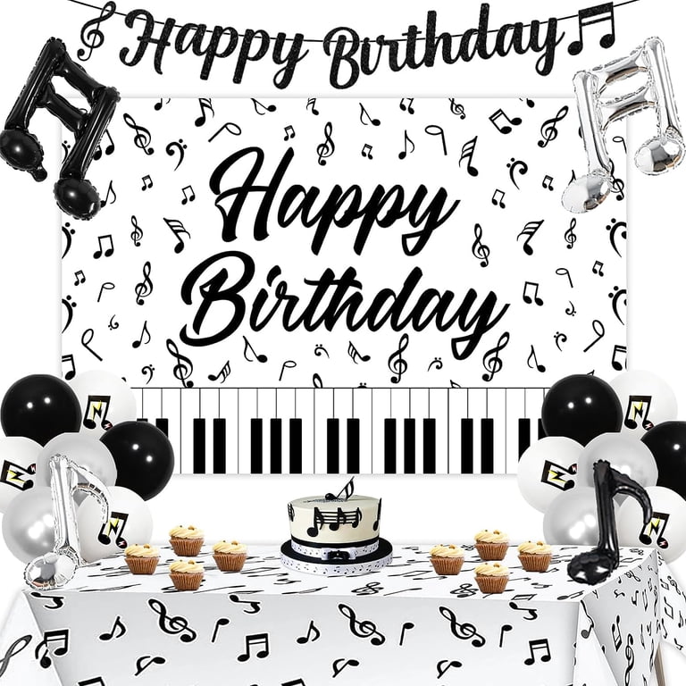 Music Birthday Party Package Music Theme Printables Music Theme Thank