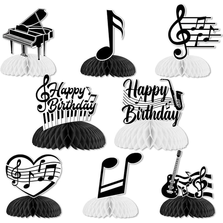 Rock Girl Table Centerpieces Music Theme Table Decorations,