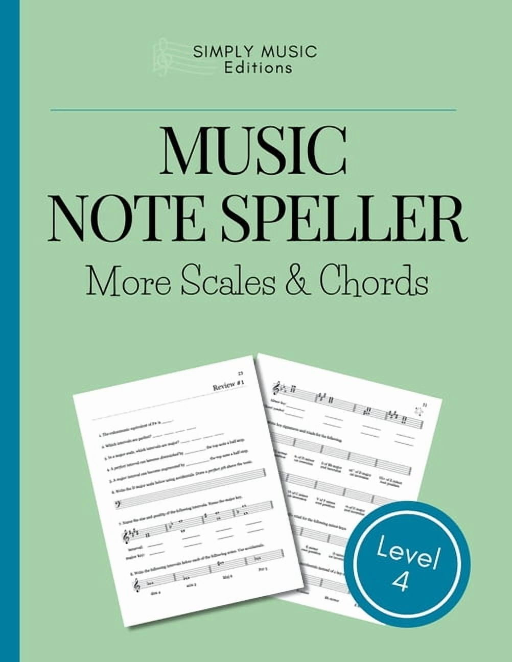 Music Theory Notespeller Music Note Speller BOOK 4 More Scales & Chords ...