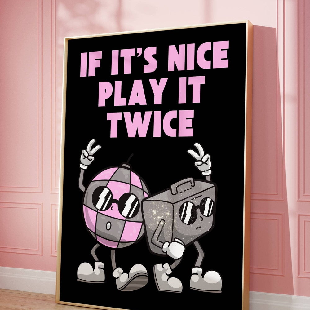 Music Wall Art, Retro Groovy Print, Radio Poster, Disco Print ...