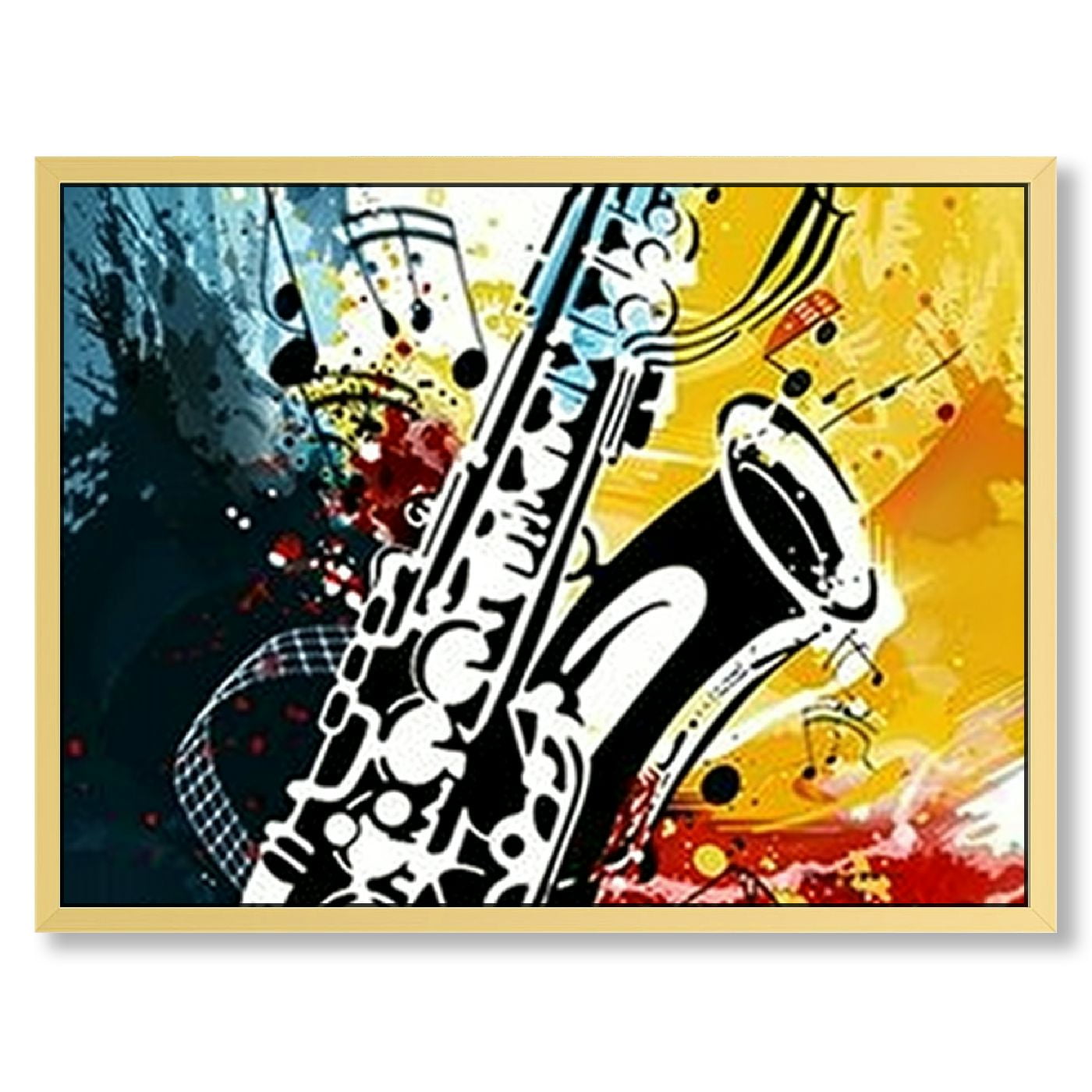 Music Wall Art Saxophone Jazz Canvas Wall Art the Pictures Print On ...