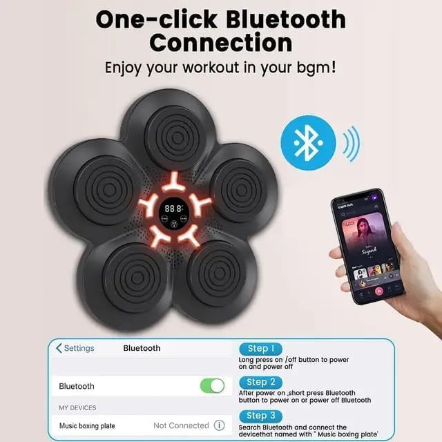 Music boxing machine, Bluetooth wall punching pad,strap, suitable for ...