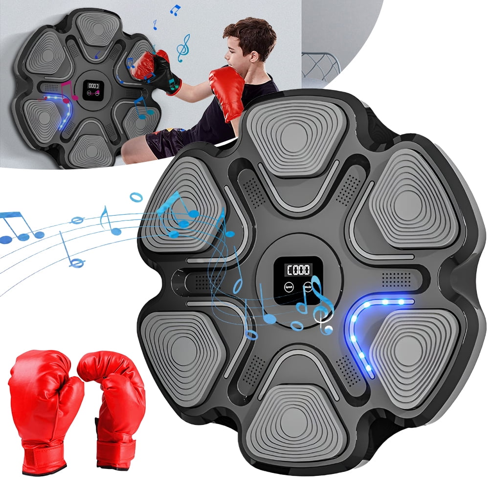 Music boxing machine with boxing gloves wall mounted electronic boxing ...