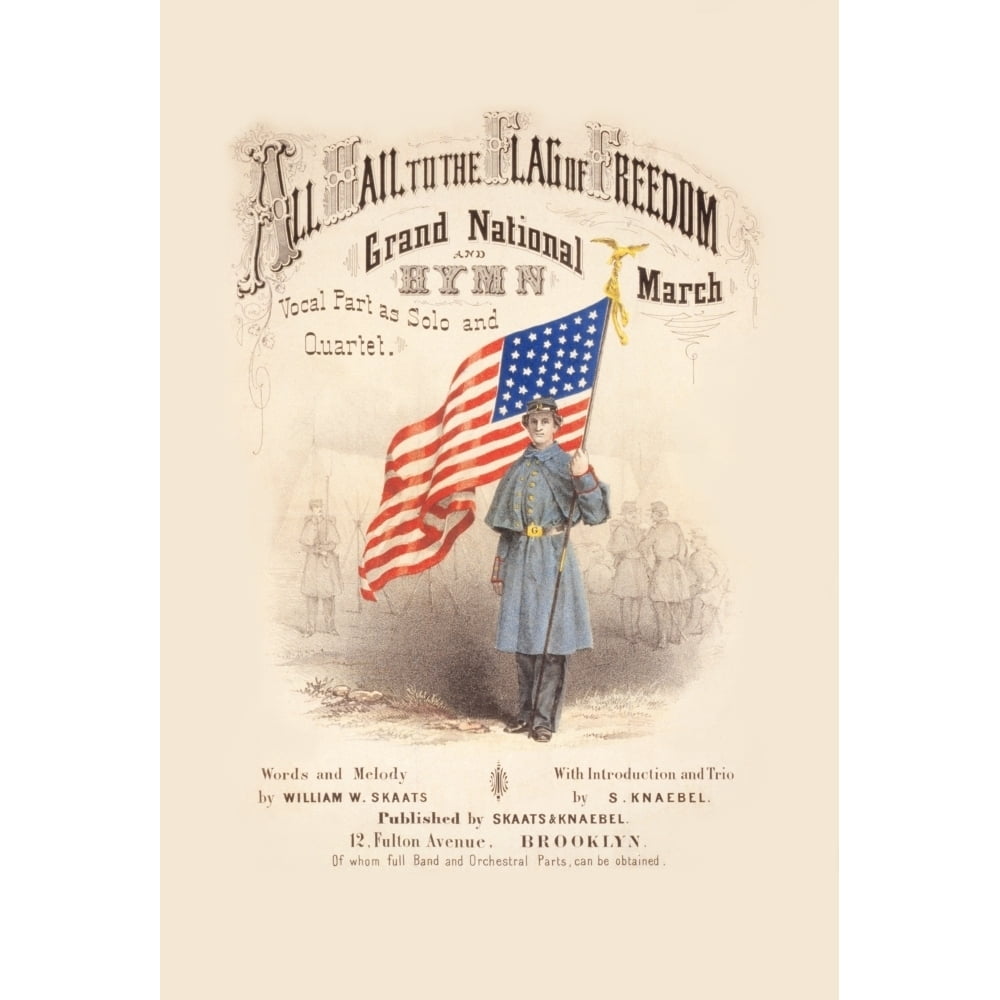 All Hail to the Flag of Freedom Poster Print by Ferd. Mayer & Co. Lith ...