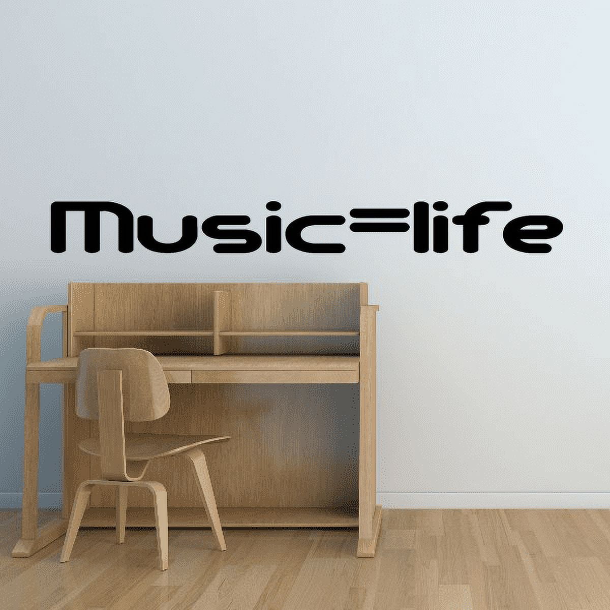 Music equals Life Decal - 36 Inches - Walmart.com