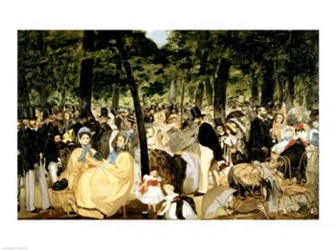 Music in the Tuileries Gardens, 1862 Poster Print by Edouard Manet (36 ...