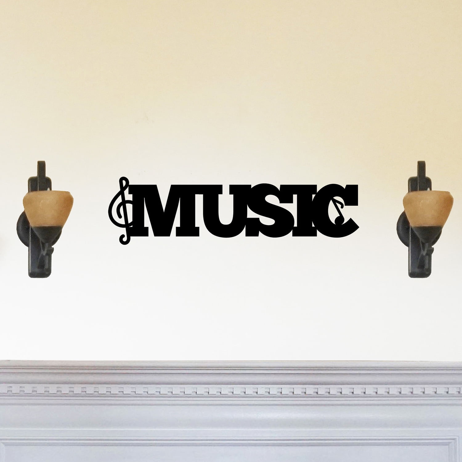 Music with Notes - Beautiful Solid Steel Home Decor Decorative Accent ...