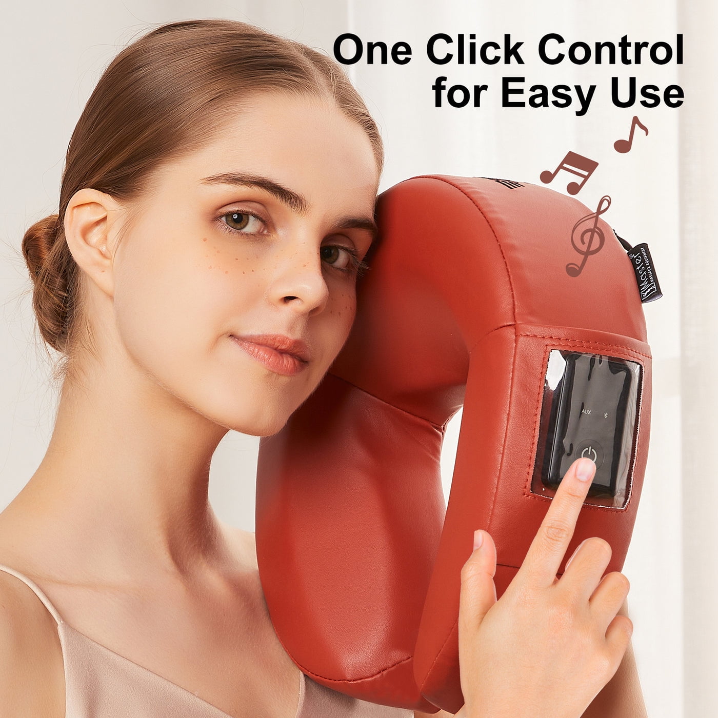 MusicMaster Crescent Round High Fidelity Sound Face Cushion- Bluetooth ...