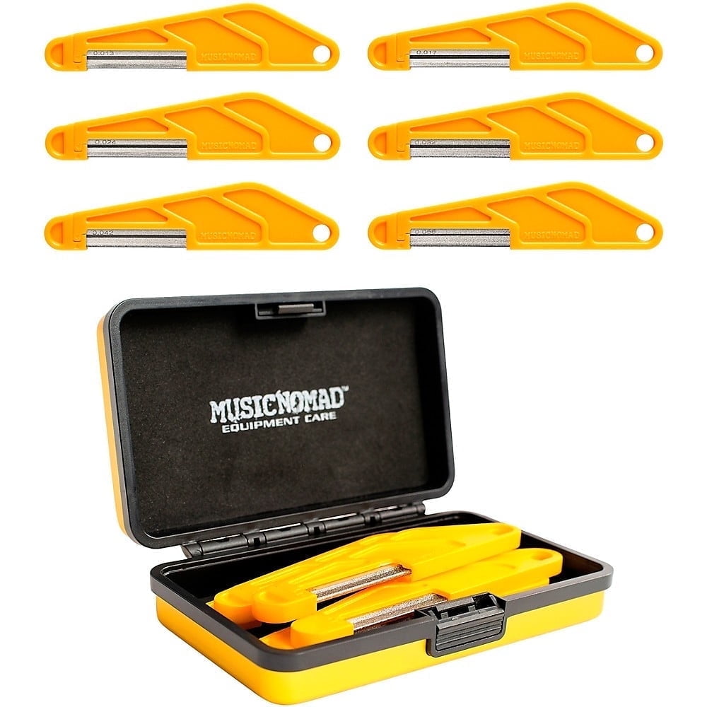 MusicNomad 6 pc. Acoustic Guitar Diamond Coated Nut File Set - Light ...