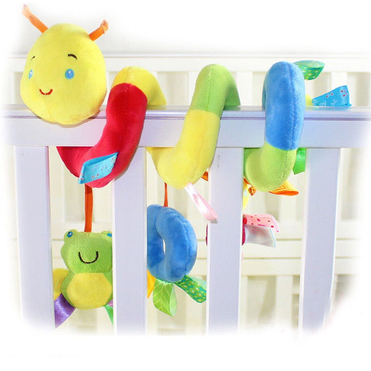 Musical Activity Spiral Car Seat Toys – Elegant Plush Toy for Cot Pram ...