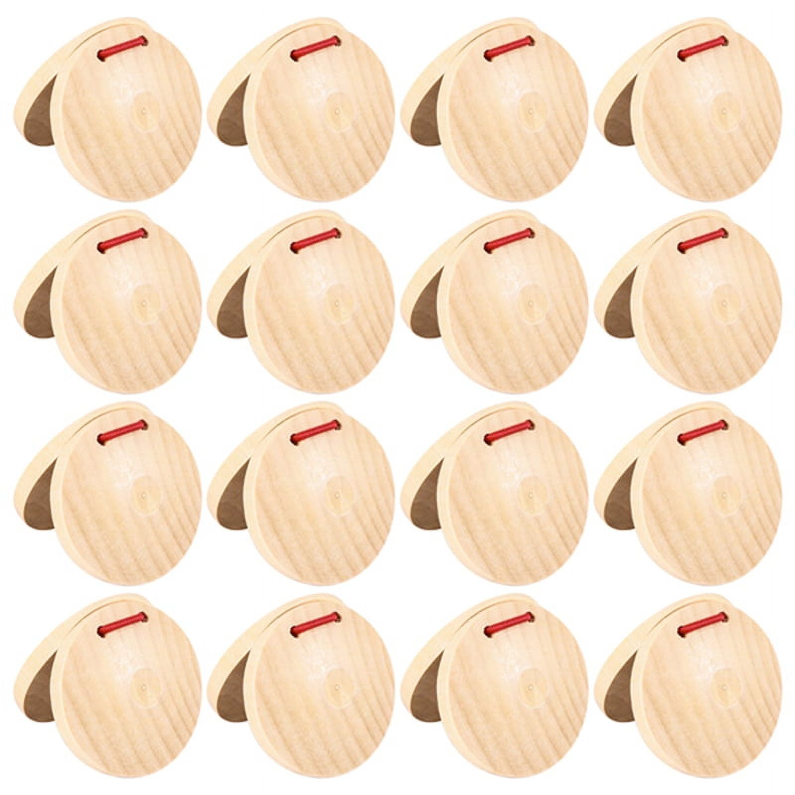 Musical Castanets Instrument Wooden Finger Castanets Percussion Rhythm ...