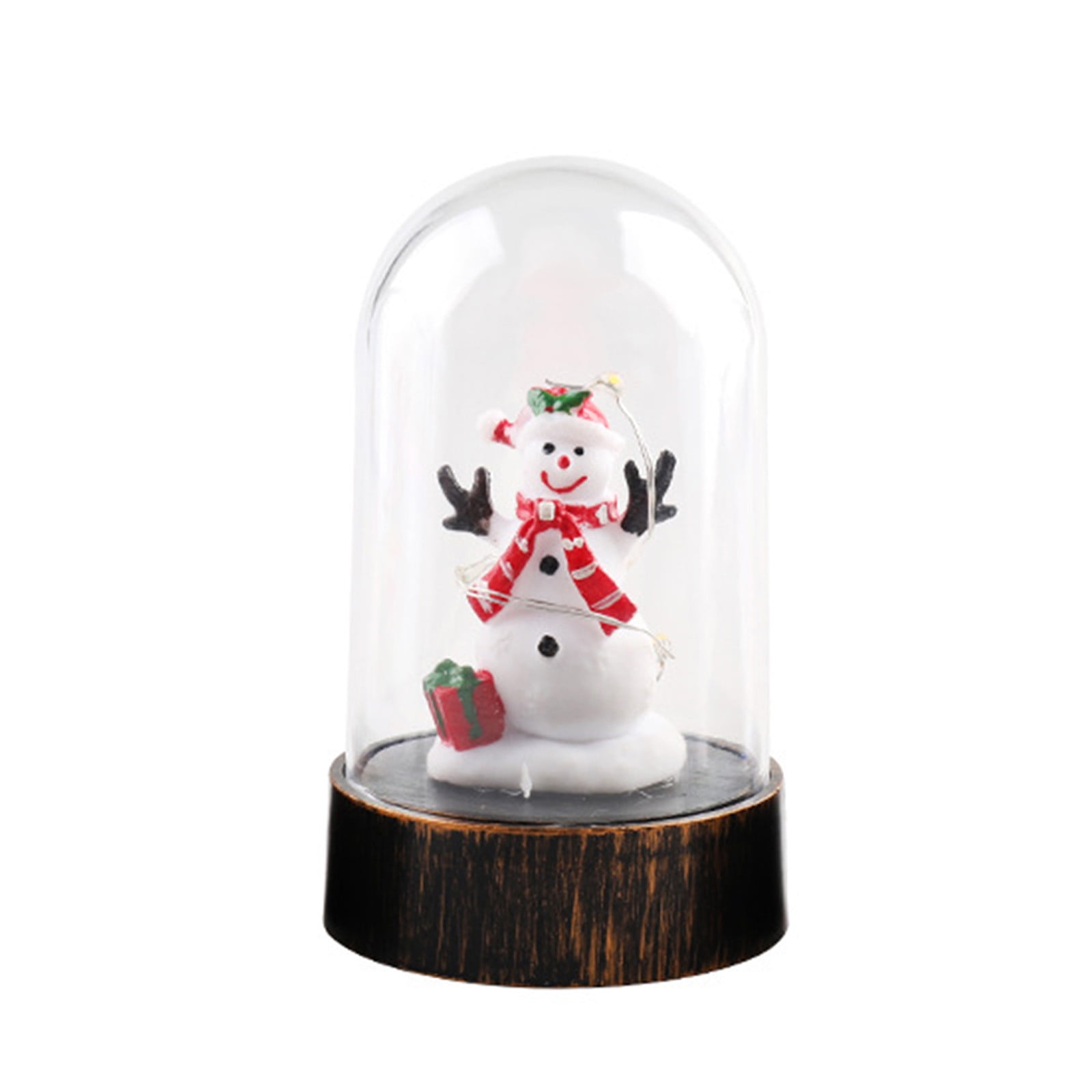 Musical Christmas Snow Globes Lighted with Timer 8 Songs Santa Making ...
