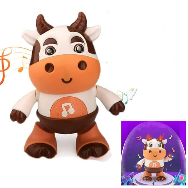 Musical Cow Baby Toy,Walking Dancing Cow Infant Tummy Time Toys for ...