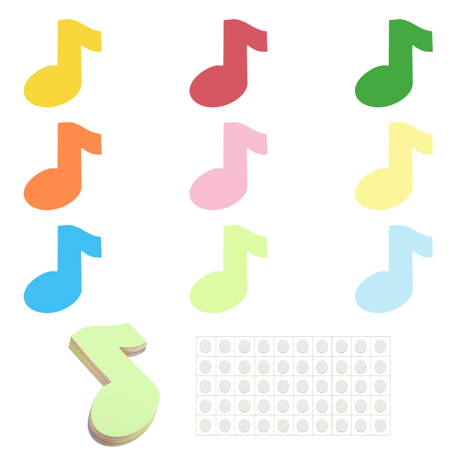 Musical Cutouts, 45 Pack Paper Symbol, Colorful Musical Cutout for ...