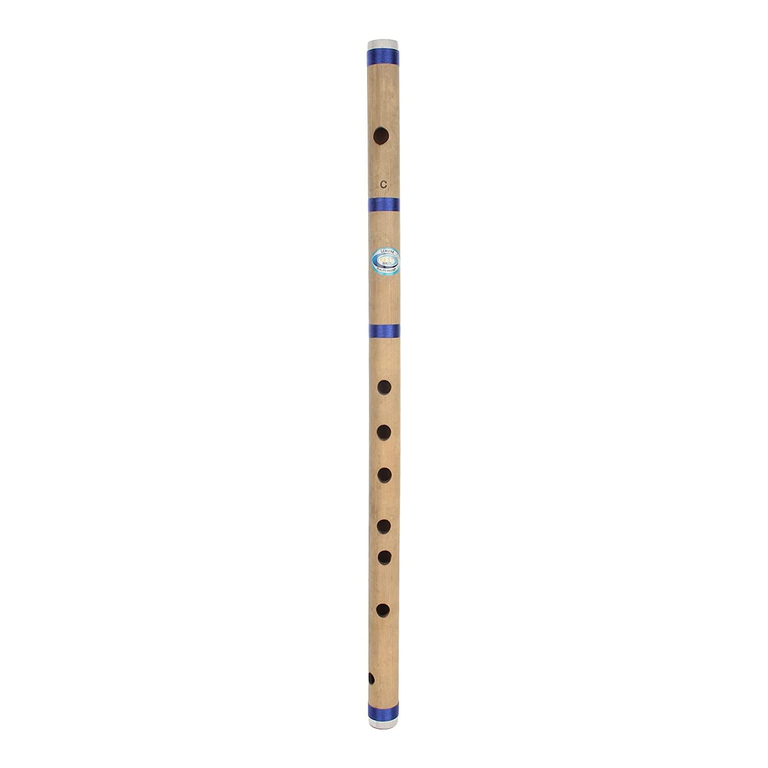 Musical Flutes C Natural Regular 7 Hole Bamboo Flute Bansuri - 19 Inch ...
