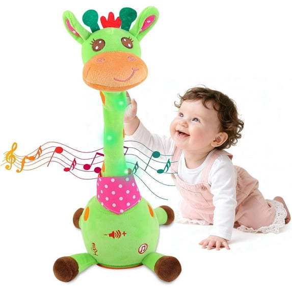 Musical Giraffe Toy,Interactive Talking Dancing Plush with 3 Power ...