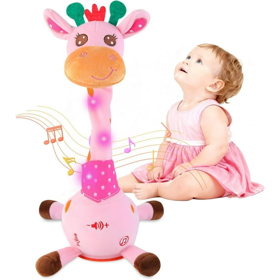 Musical Giraffe Toy,Interactive Talking Dancing Plush with 3 Power ...