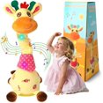 Musical Giraffe Toy,Interactive Talking Dancing Plush with 3 Power ...