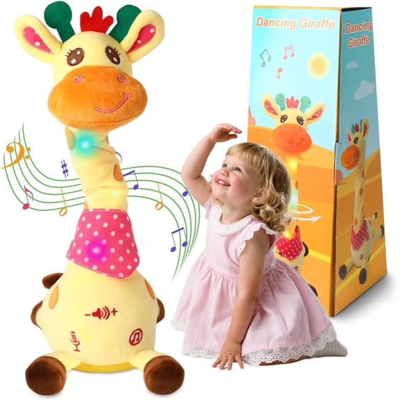 Musical Giraffe Toy,Interactive Talking Dancing Plush with 3 Power ...