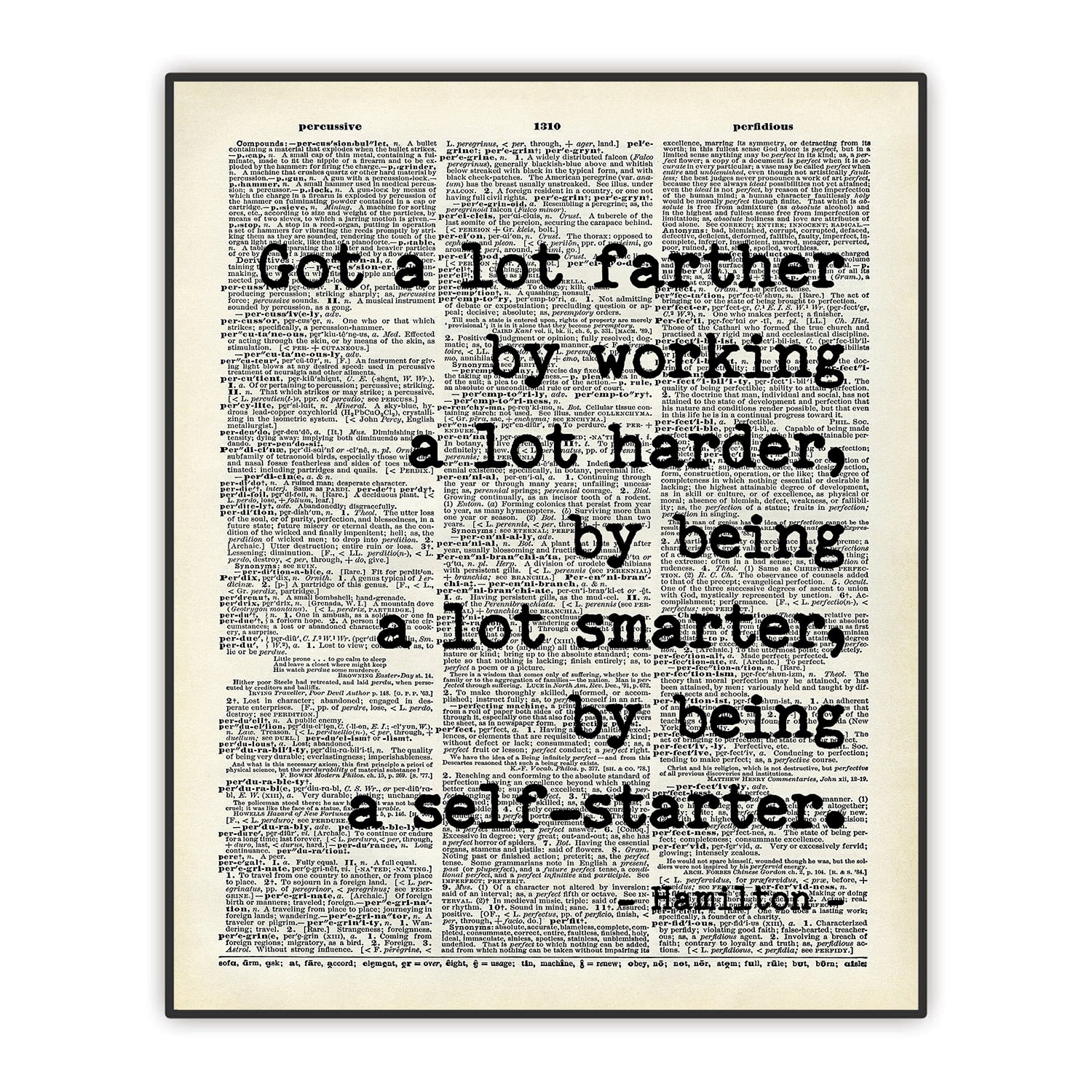 Musical Hamilton Quote, Got a lot farther, Motivational Art Print ...