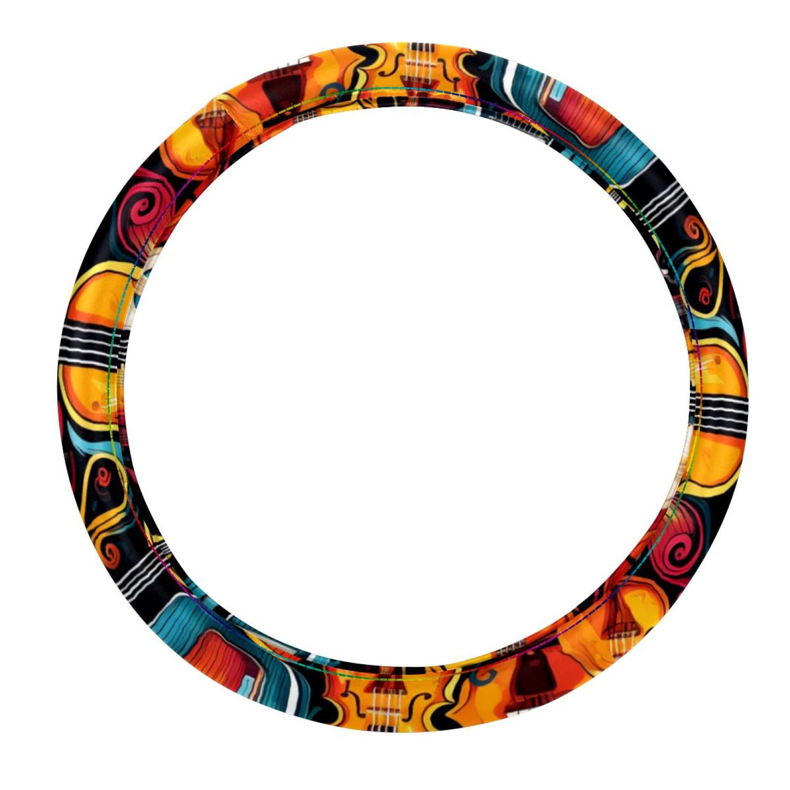 Musical Instrument 14.5 Inch Printed PVC Leather Car Wheel Cover ...