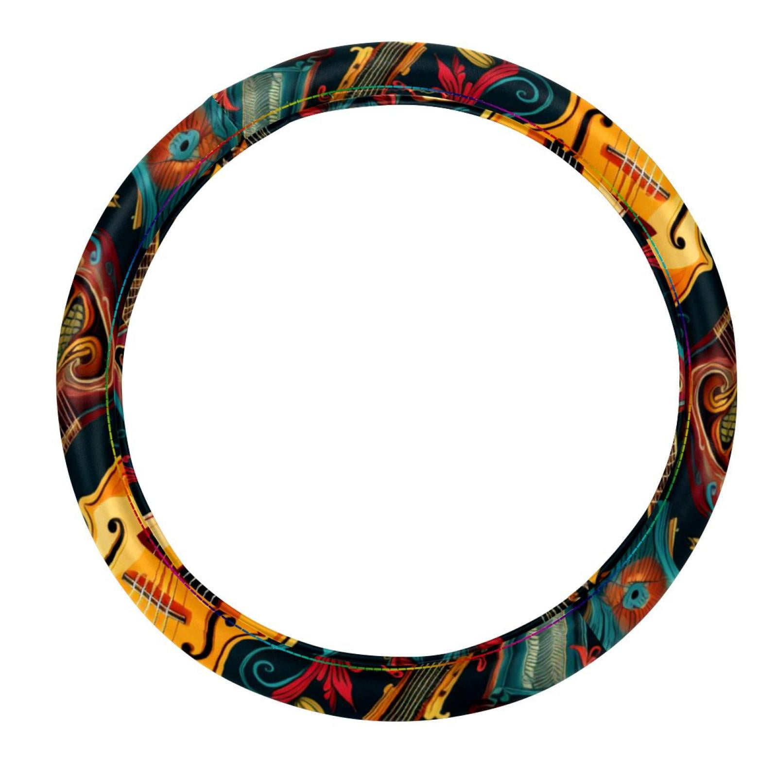 Musical Instrument 14.5 Inch Printing PVC Leather Car Wheel Cover ...