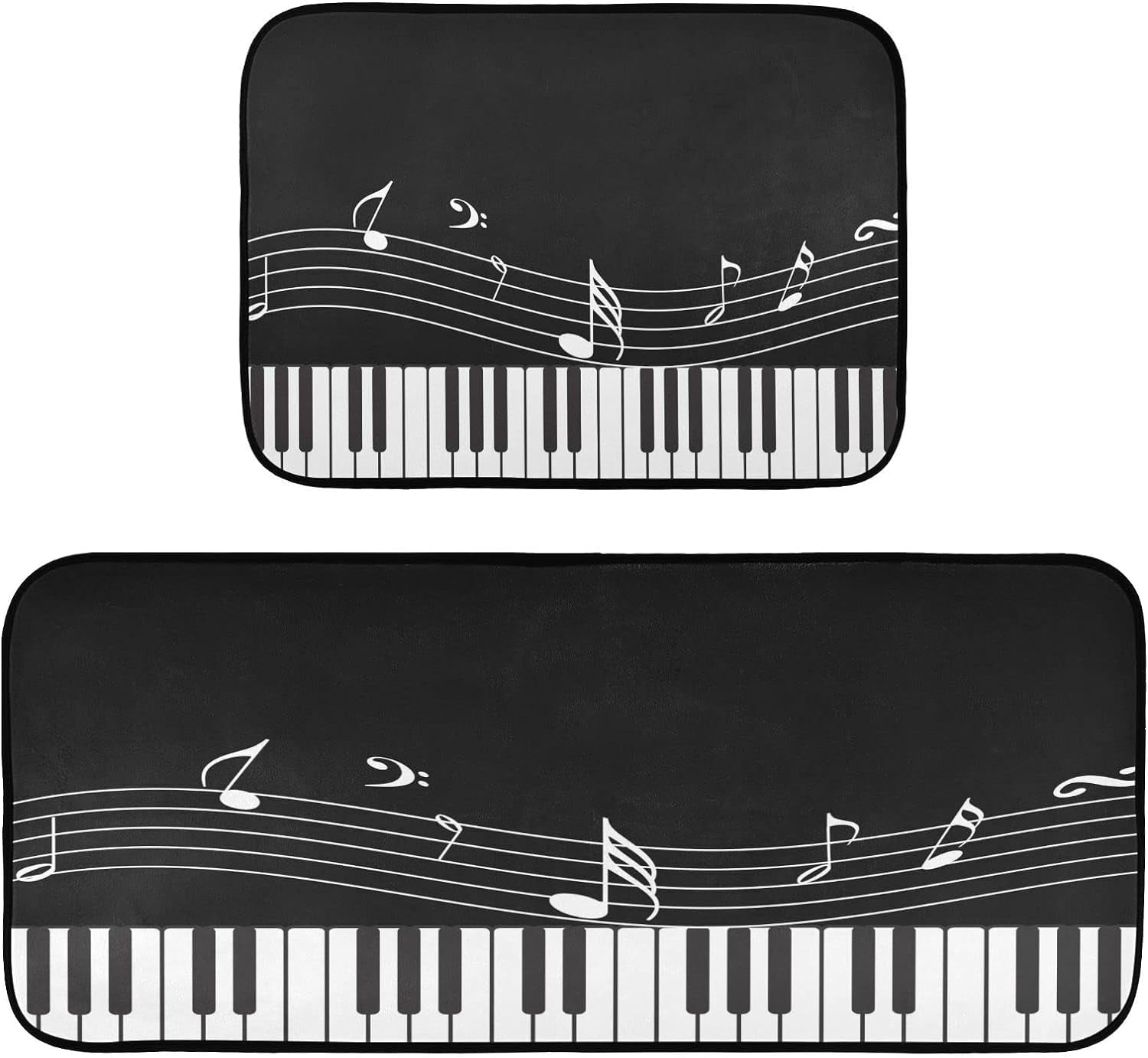 Musical Instrument Anti Fatigue Mats for Kitchen Floor, Set of 2 Non ...