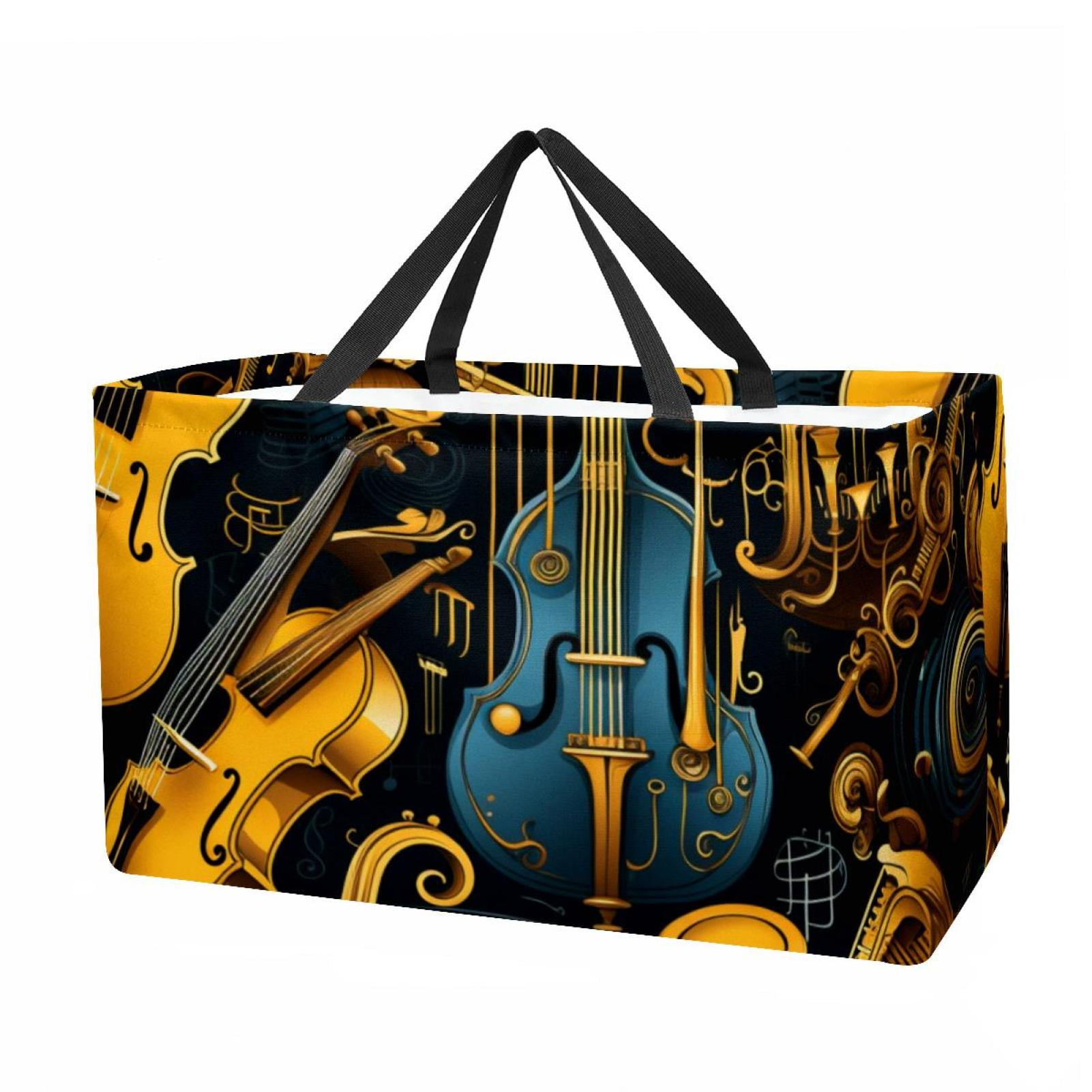 Musical Instrument Collapsible Oxford Cloth Storage Bin: Reusable ...