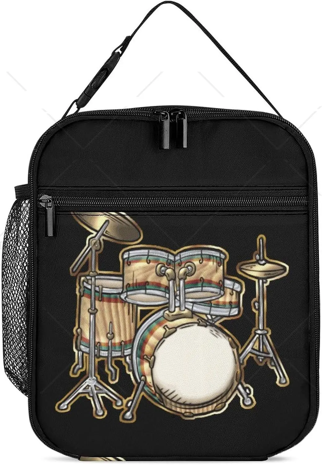 Musical Instrument Drum Set Insulated Lunch Box Portable Lunch Bag ...
