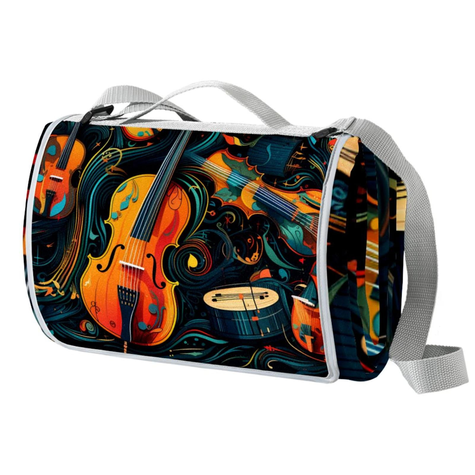 Musical Instrument Extra Large Beach Blanket Picnic Mat for Outdoor ...