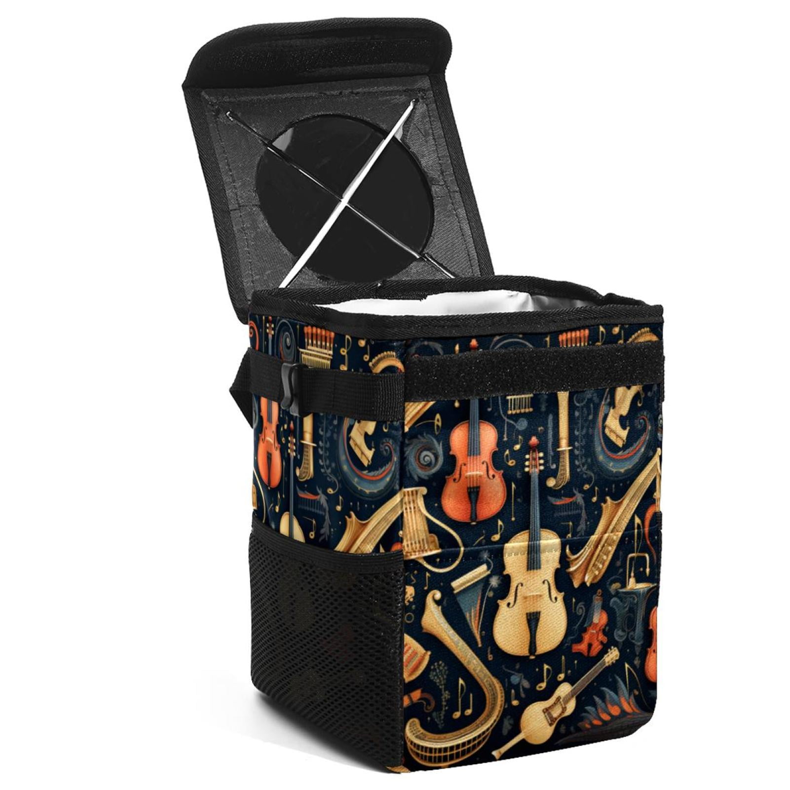 Musical Instrument Foldable Car Garbage Can with Lid, Leak-proof ...