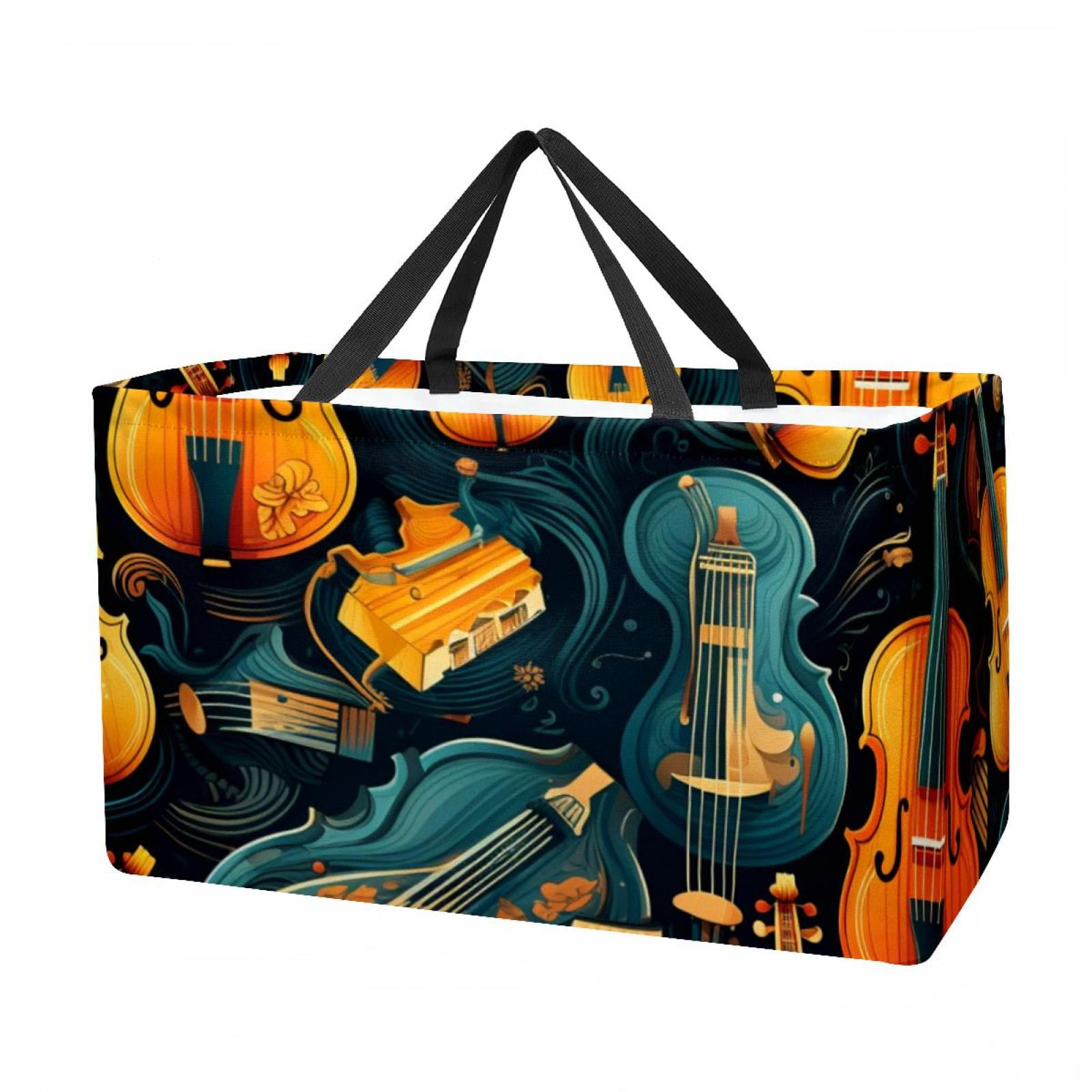 Musical Instrument Foldable Oxford Cloth Reusable Storage Basket Cube ...