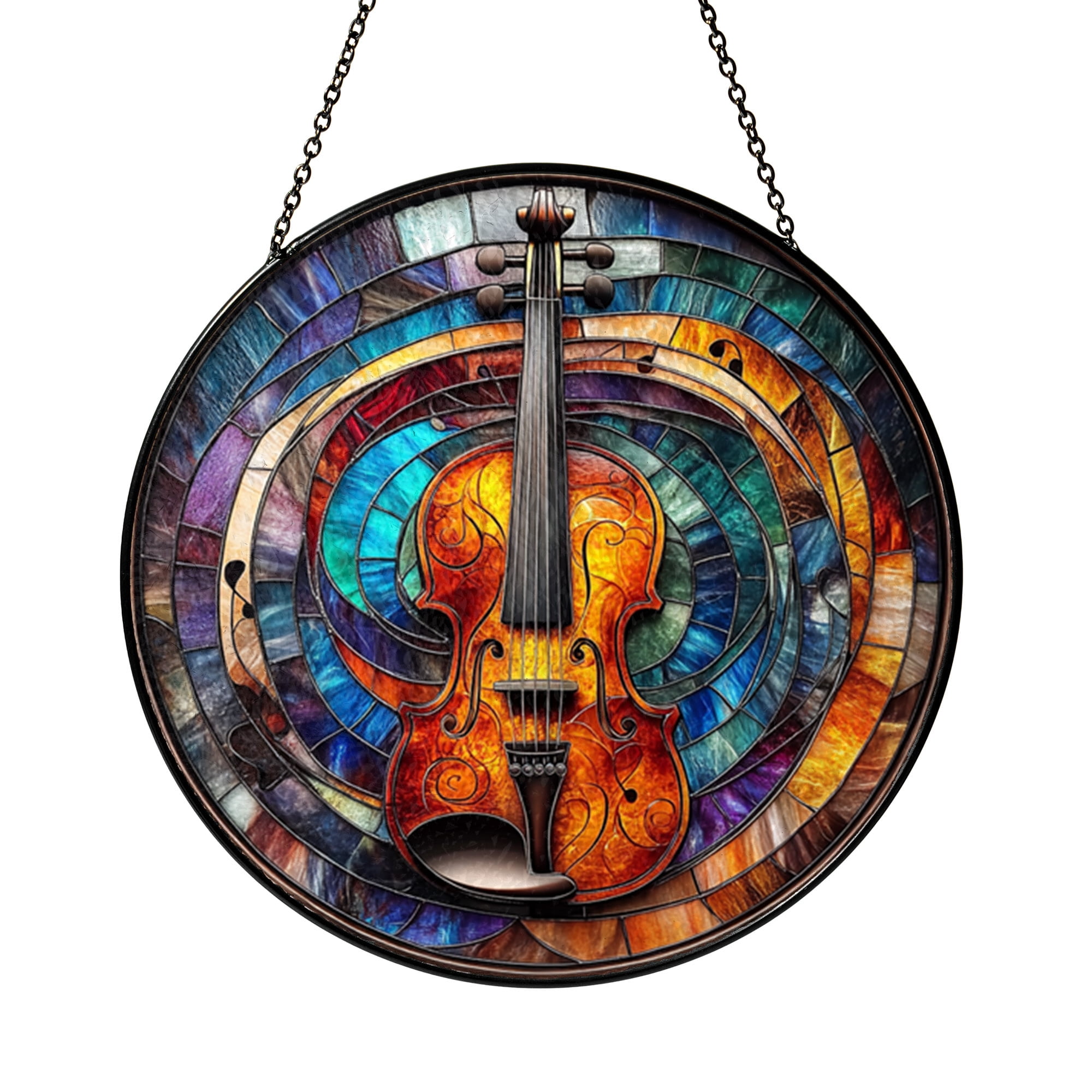 Musical Instrument Glass Suncatcher – Violin Window Decor - Walmart.com