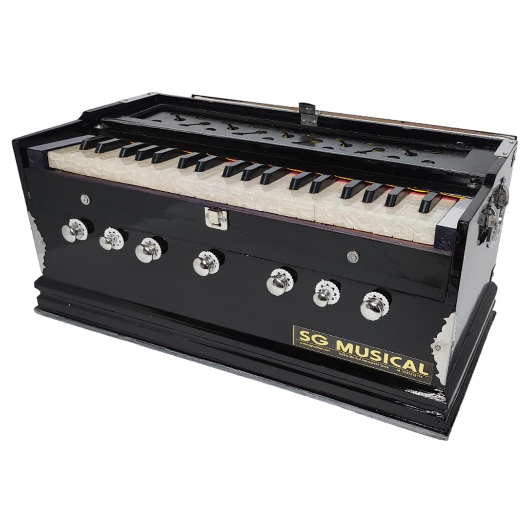 Musical Instrument Harmonium - 7 Stopper, 39 Keys, Double Fold Bellow ...