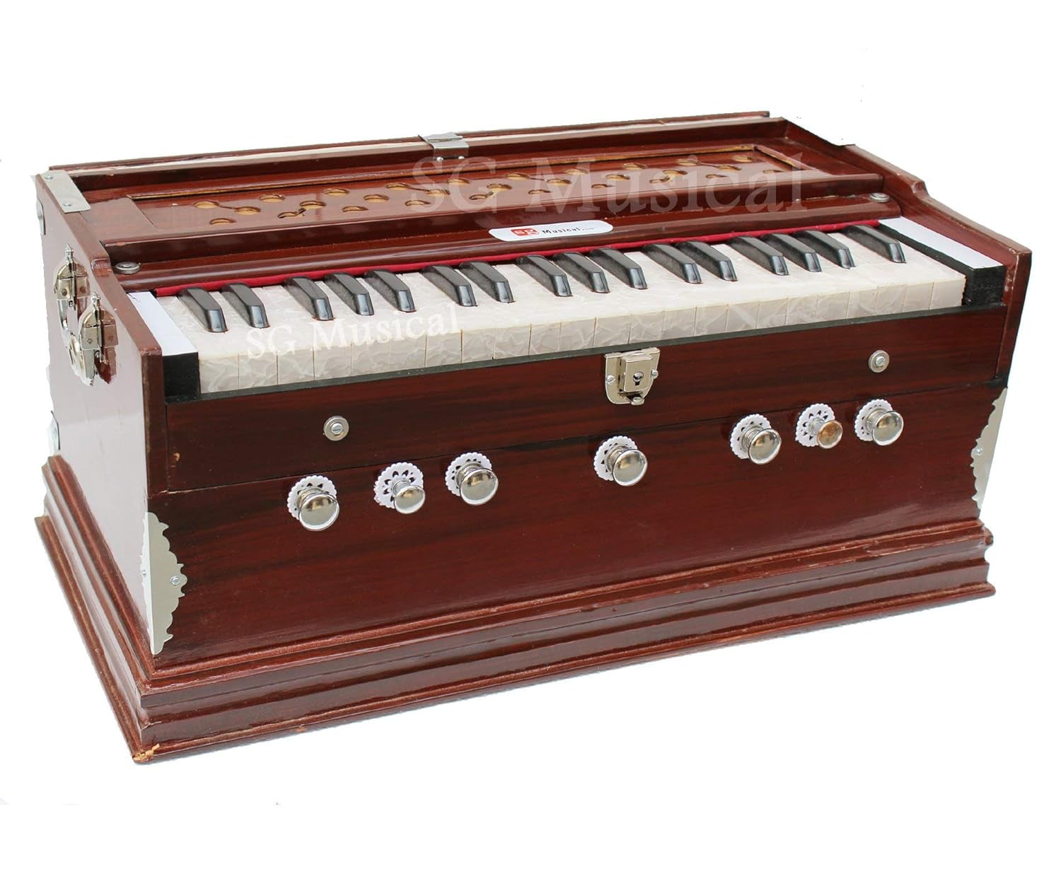 Musical Instrument Harmonium - 7 Stopper, 39 Keys, Two Reeds (Base ...