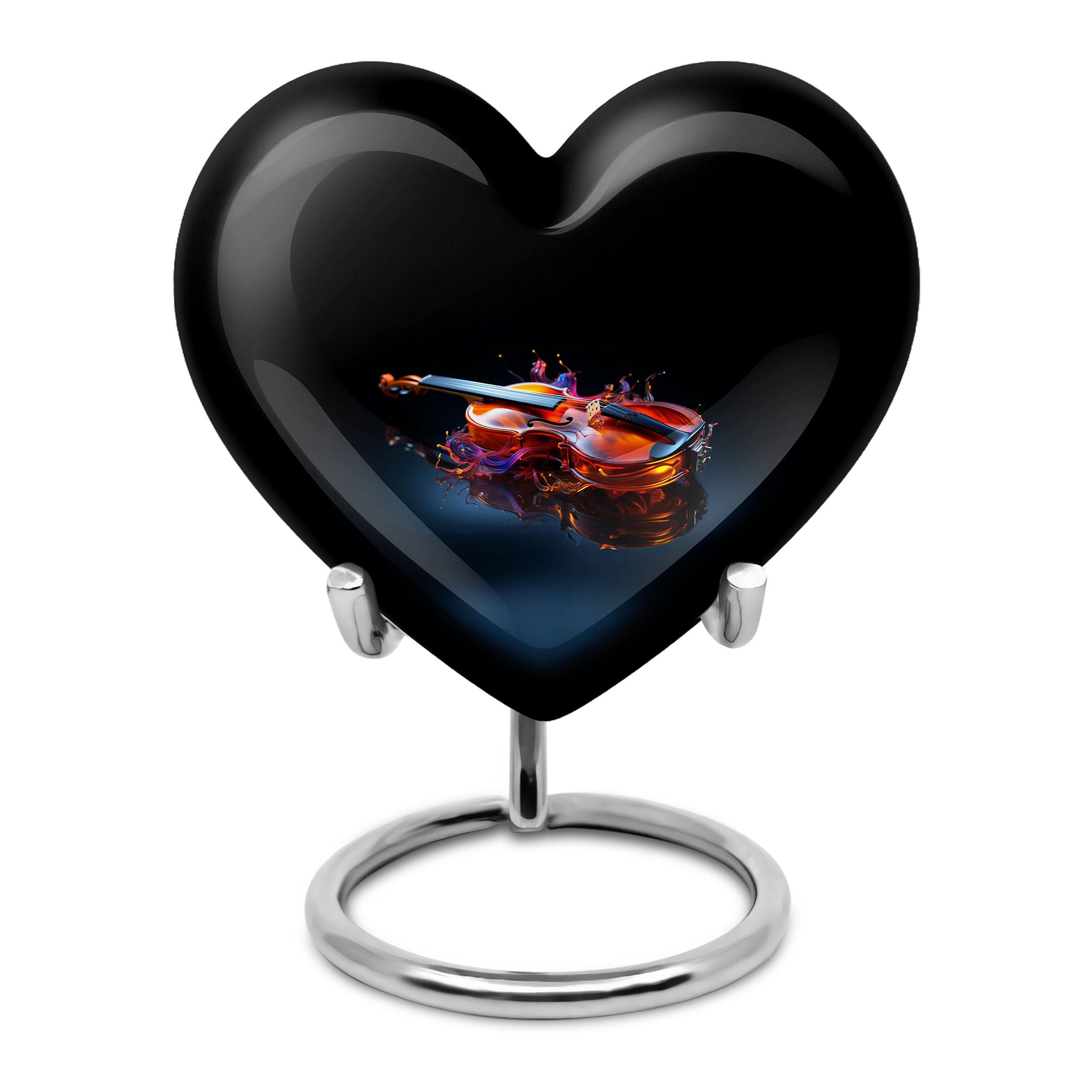 Musical Instrument Heart Shaped Urn for Human Ashes - Cremation Urn ...