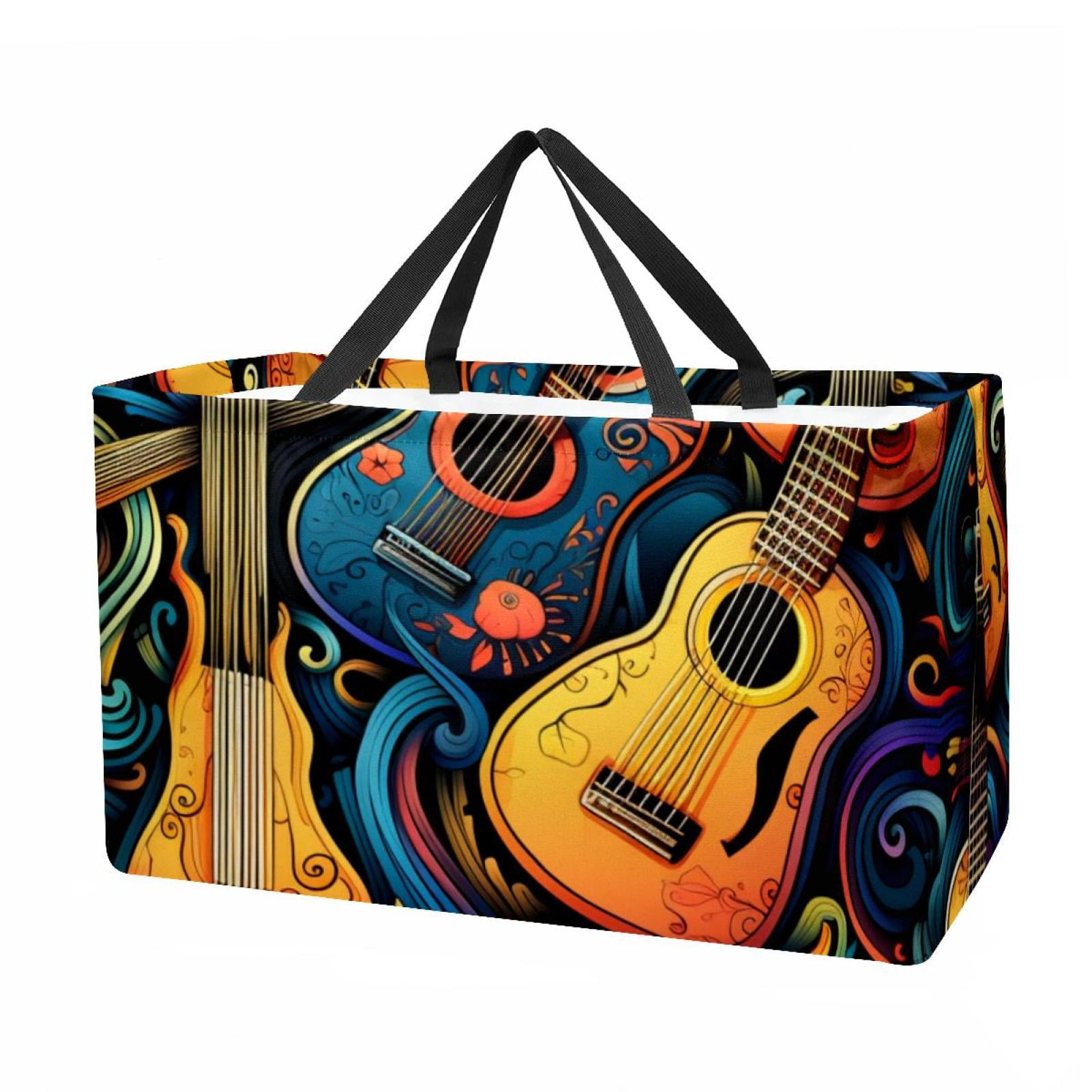 Musical Instrument Large Capacity Reusable Foldable Beach Bag with ...