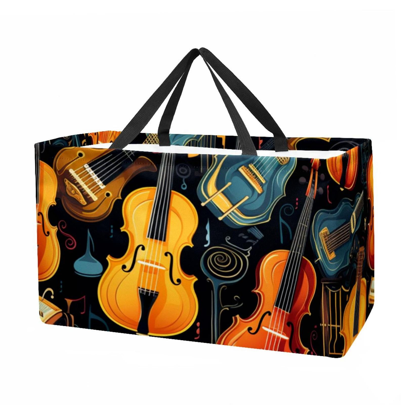 Musical Instrument Large Capacity Reusable Foldable Beach Bag with ...