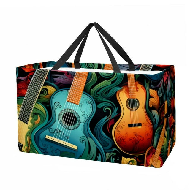 Musical Instrument Large Capacity Reusable Foldable Beach Bag with ...