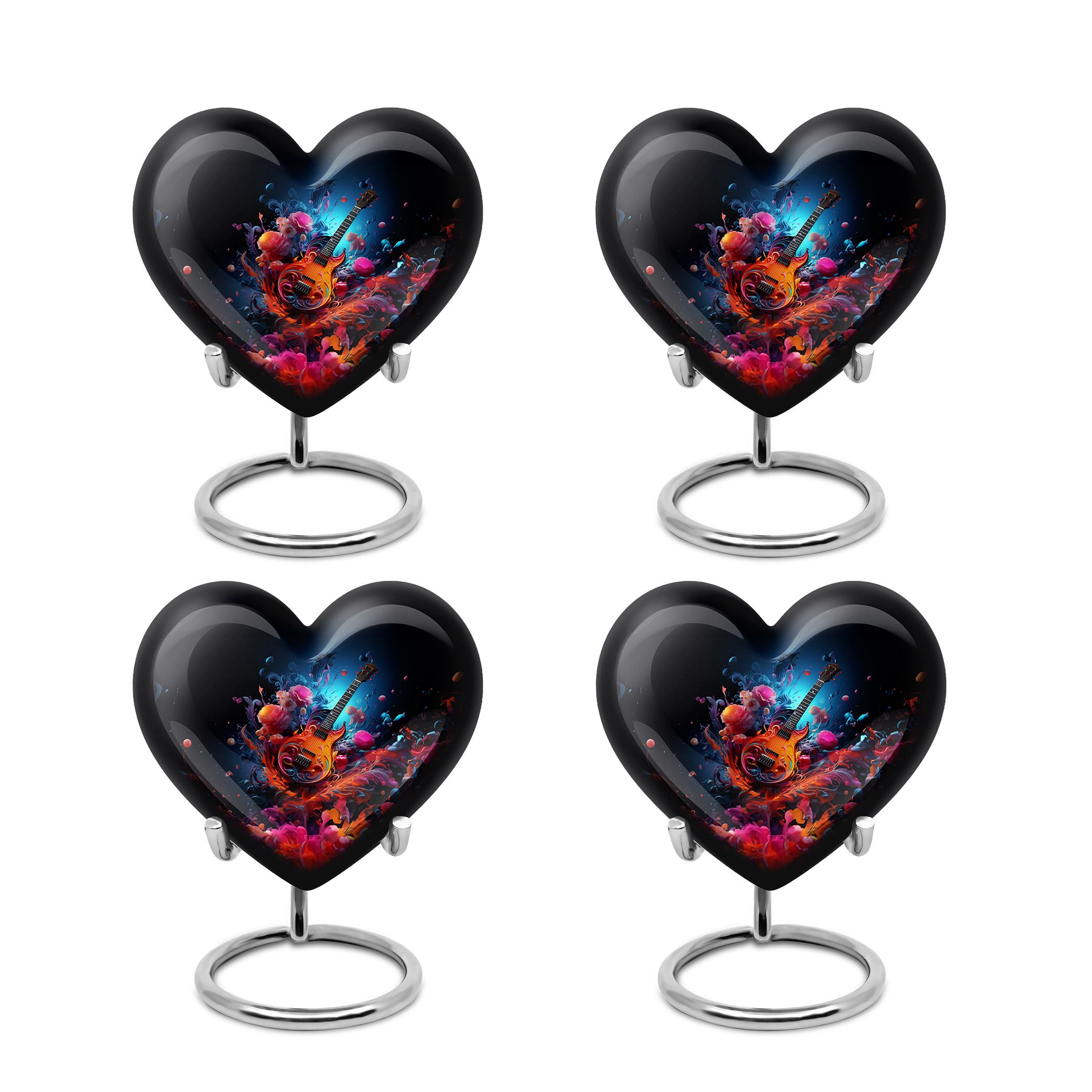 Musical Instrument Mini Heart Urn for Human Ashes, Cremation Urns for ...