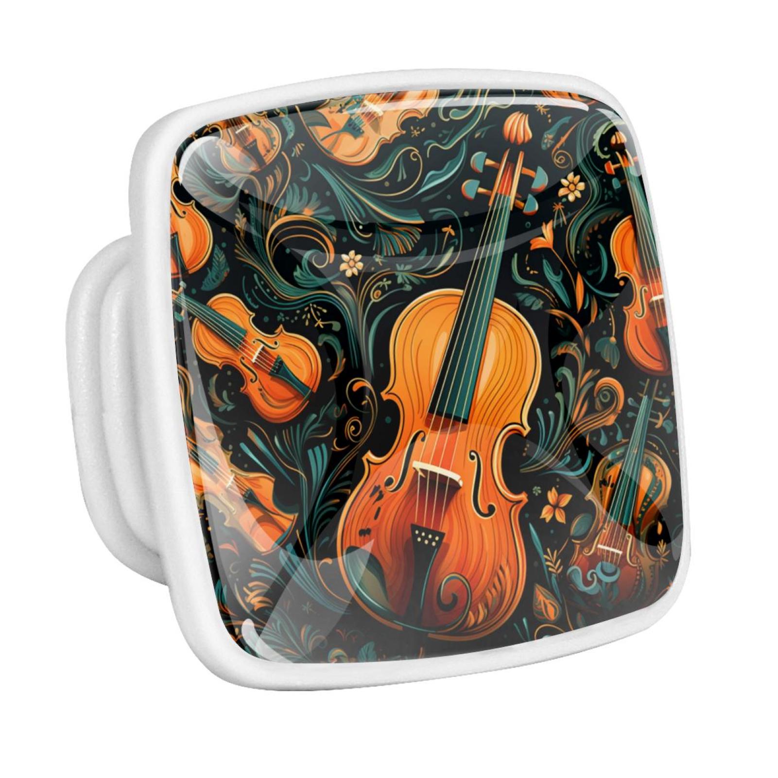 Musical Instrument Music Fluorescent Drawer Pulls with Screws Square 4 ...