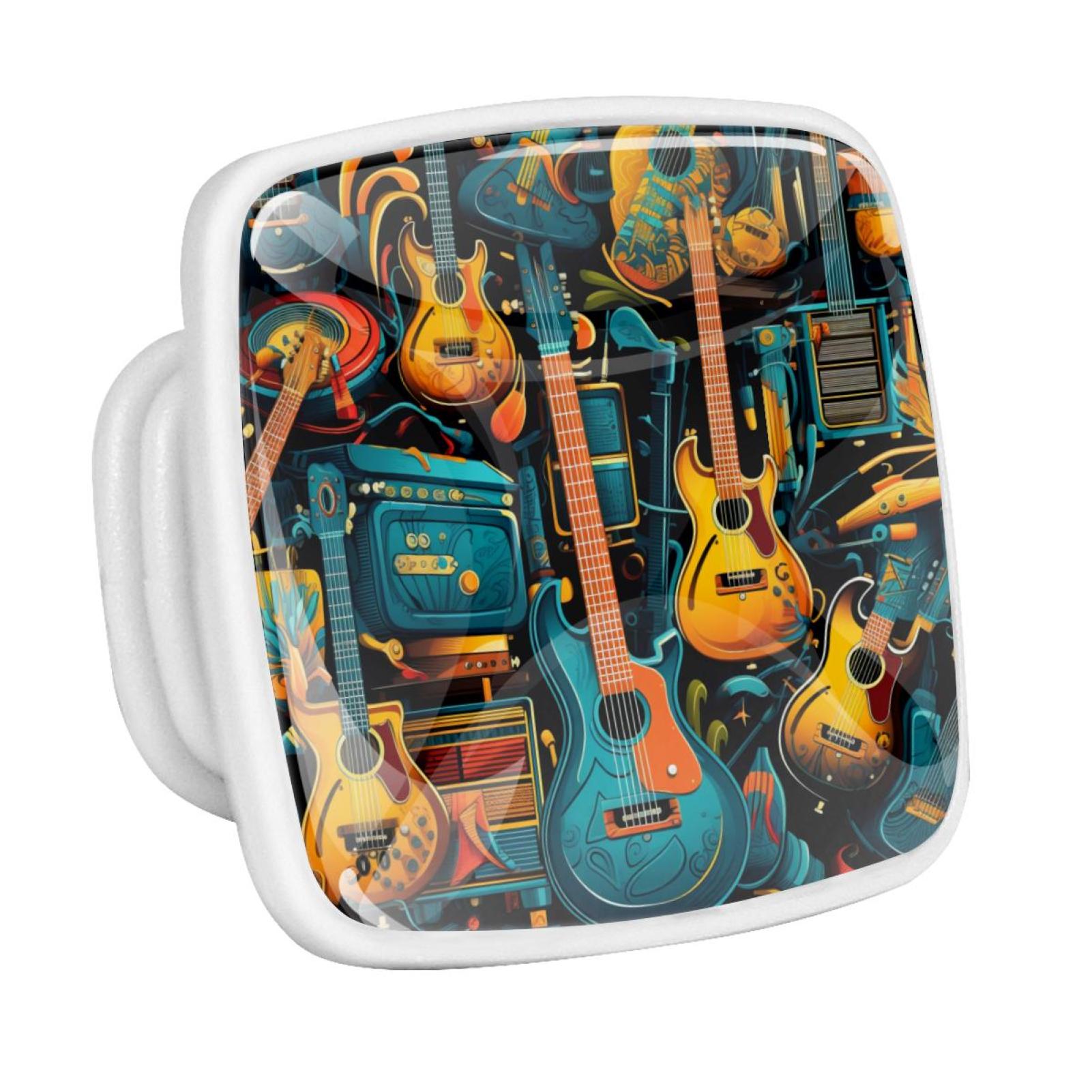 Musical Instrument Music Fluorescent Drawer Pulls with Screws Square 4 ...