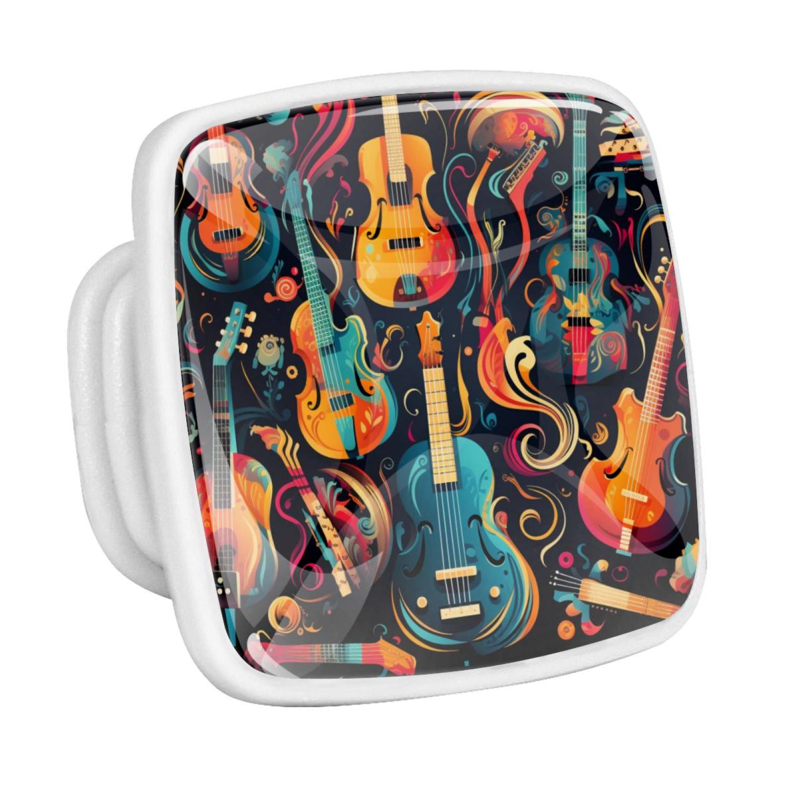 Musical Instrument Music Fluorescent Drawer Pulls with Screws Square 4 ...